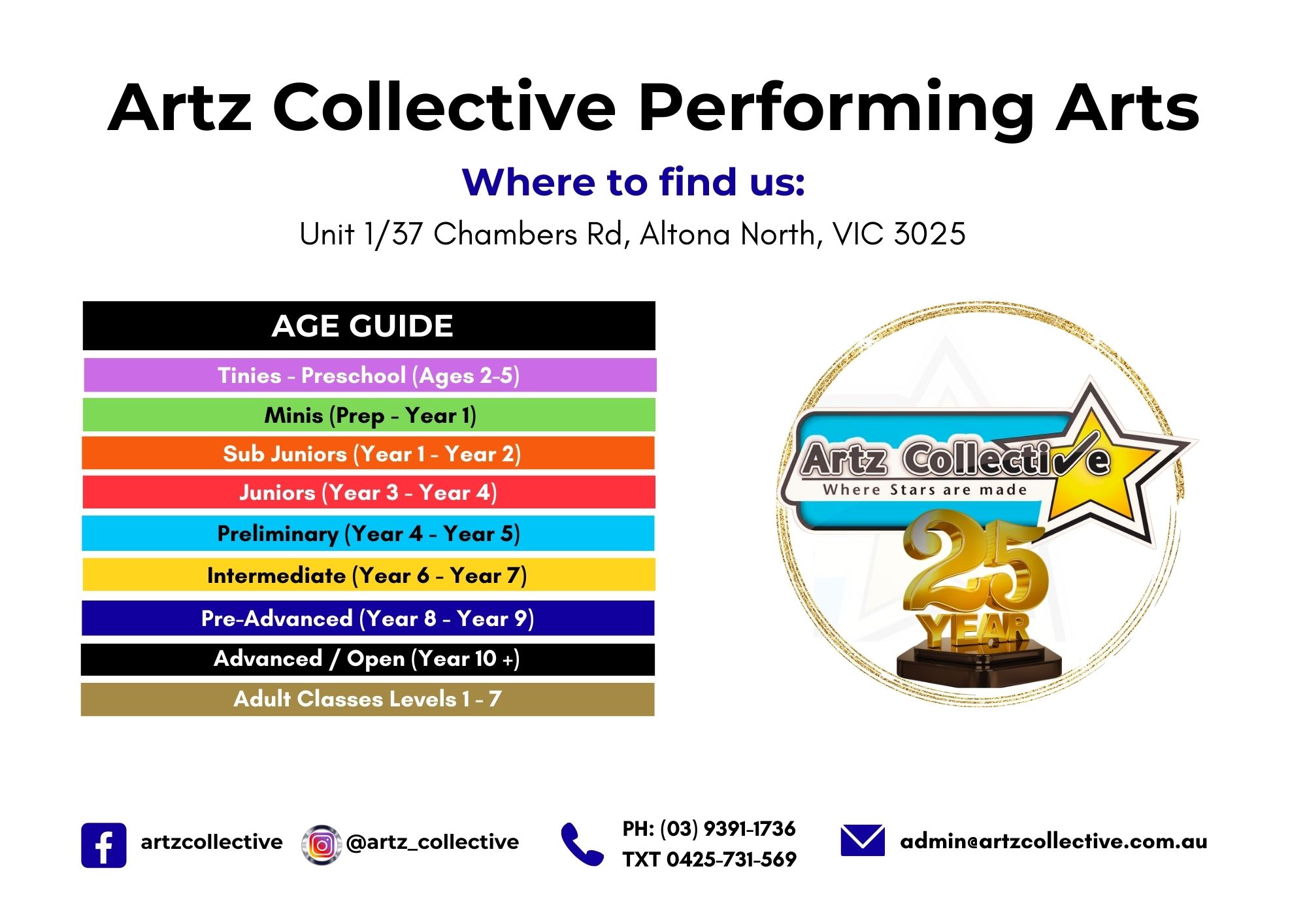 Timetable - Artz Collective